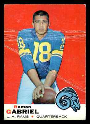 1969 Topps #125 Roman Gabriel - Los Angeles Rams (Low Grade) | eBay