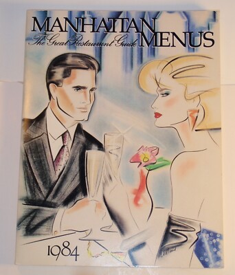 Manhatten Menu VTG 1984 The Great Restaurant Guide Edited by Peter ...