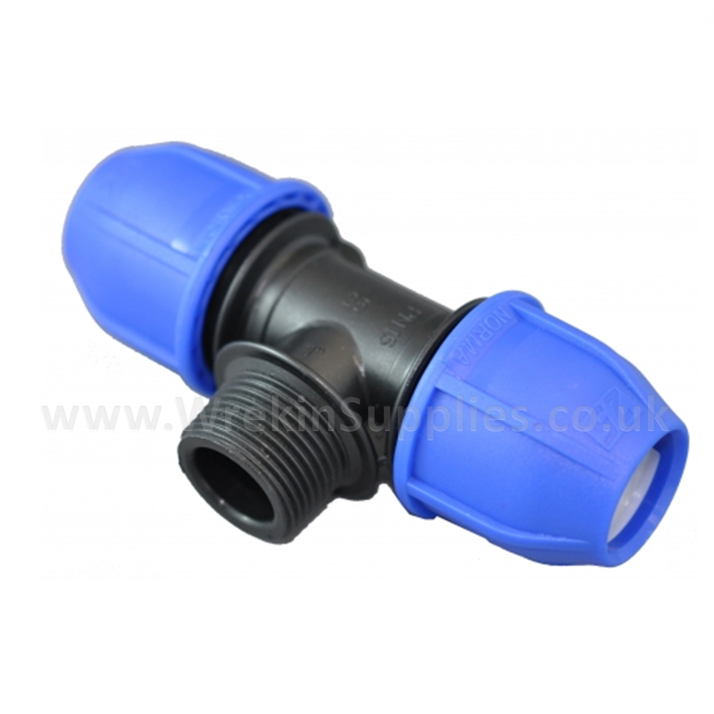 MDPE Plastic Compression Fitting 20mm O/D Polypipe LDPE Water Pipe WRAS ...