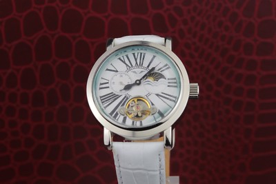 Minoir Germany automatic watch open heart day and night - new-X | eBay