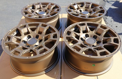 17" Bronze Wheels 17x8 ET5 6x139.7 Fit Toyota Tacoma 4Runner FJ Cruiser ...