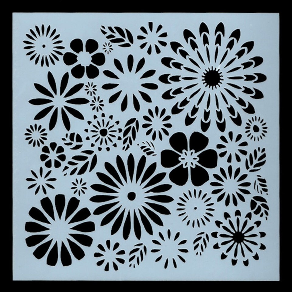 18pcs DIY Craft Reusable Painting Templates Design Drawing Stencil ...