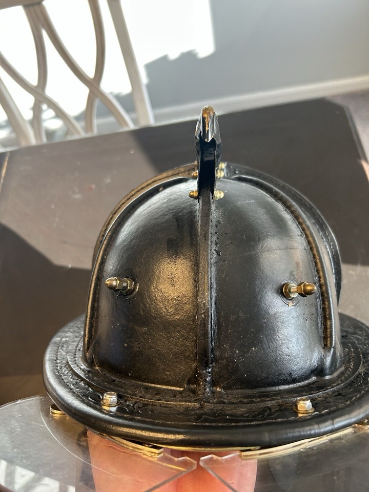 First Due Firefighter Helmet Phoenix 005 Leather | eBay