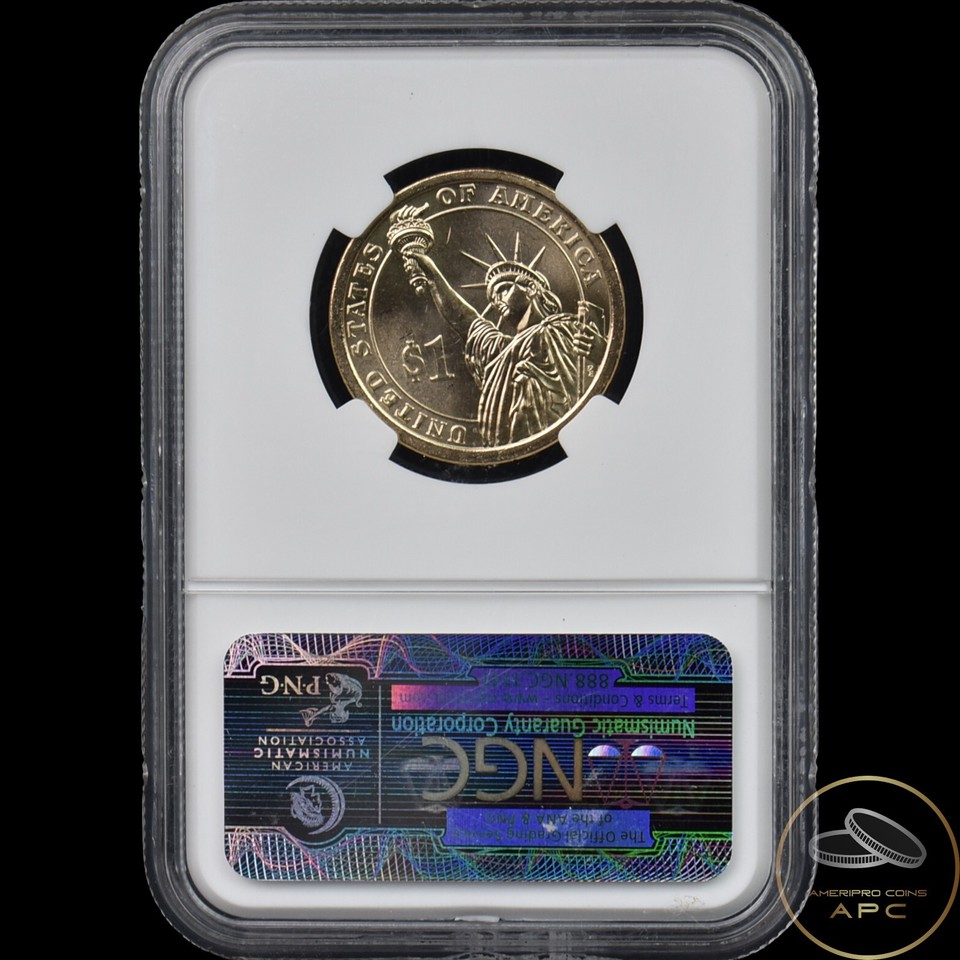 2010 P Franklin Pierce Presidential Dollar 14th President NGC BU FDOI ...