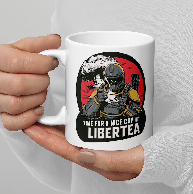 Liber-Tea Mug, Time for a Nice Cup Of LiberTea, - Original Digital Art ...