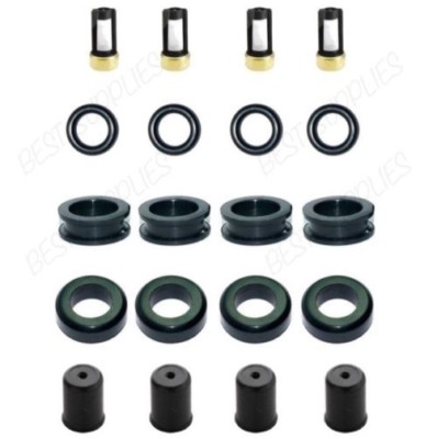 Fuel Injector Service Repair Kit O-Rings Filters Seals Caps for Mazda ...