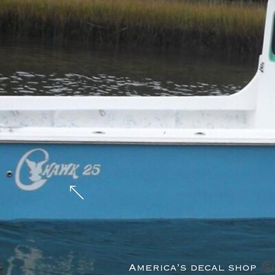 C Hawk 25 Boat Yacht Decals 2PC Set Oracle Vinyl Large New OEM ...