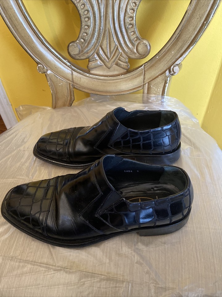 Olivier 1404 Slip-On Black Leather Loafers Men Shoes Sz -9 | eBay