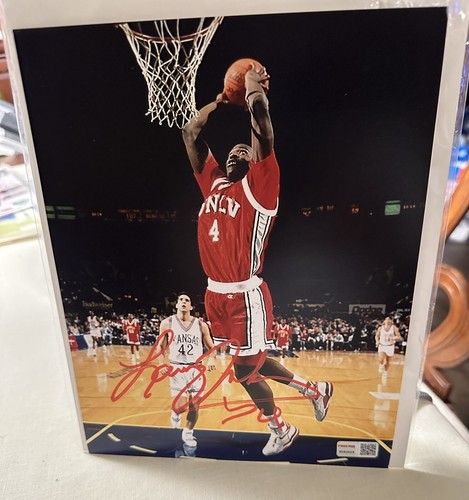Larry Johnson AUTOGRAPH 8x10 w/ *Tristar COA* Hand SIGNED UNLV | eBay