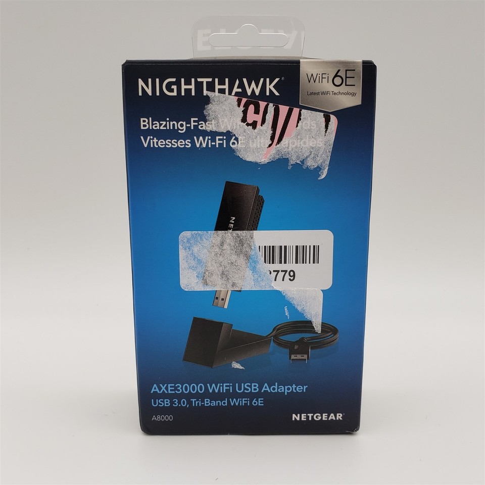 NETGEAR Nighthawk WiFi 6E USB 3.0 Adapter A8000 |Tri-Band Wireless ...