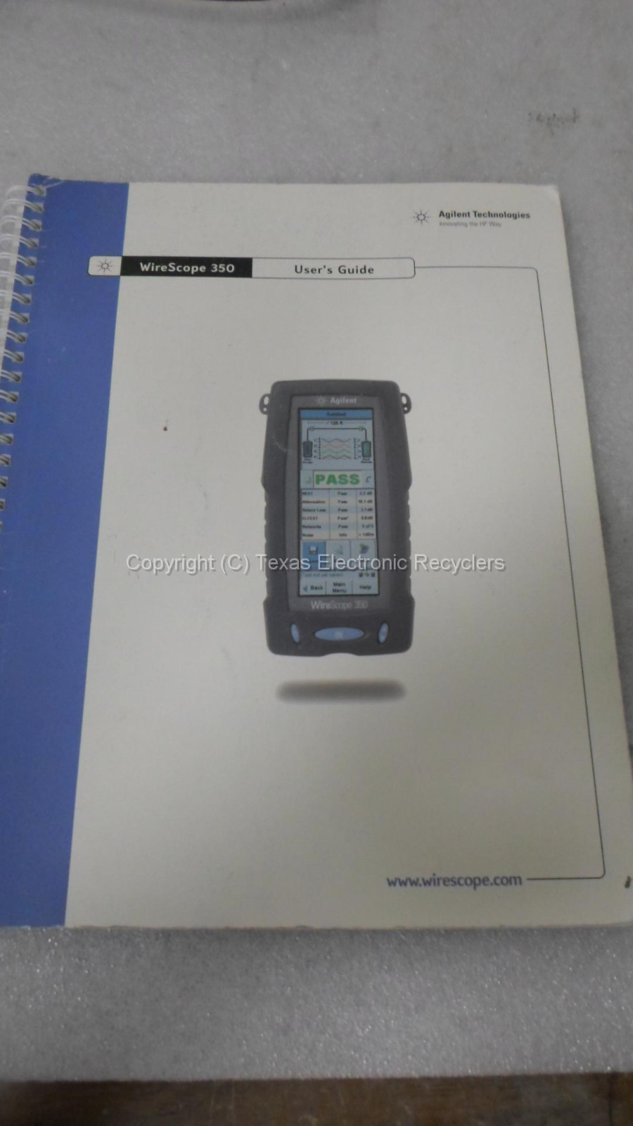 Agilent WireScope 350 Cable Tester - PARTS OR REPAIR | eBay