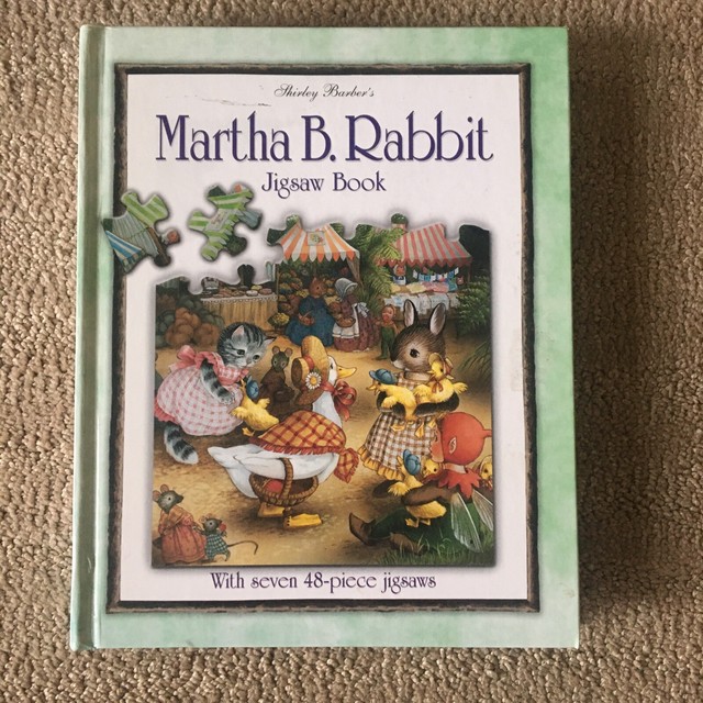Martha B Rabbit Tabitha Cat Jigsaw Book by Shirley Barber 7 Puzzles ...