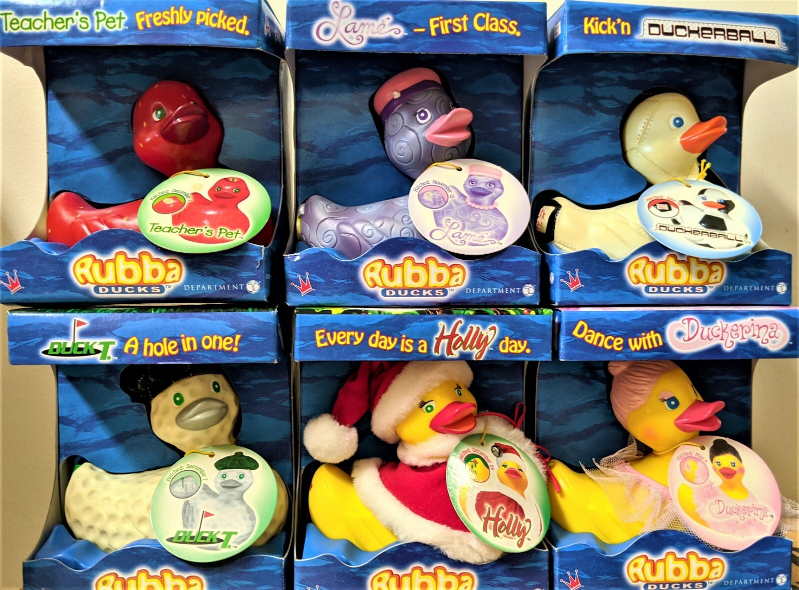 Rubba Ducks Department 56 Rubber Ducks Collectible Set of 12 Vintage ...