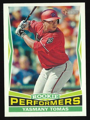 2015 Topps Heritage High Number Rookie Performers #13 Yasmany Tomas ...