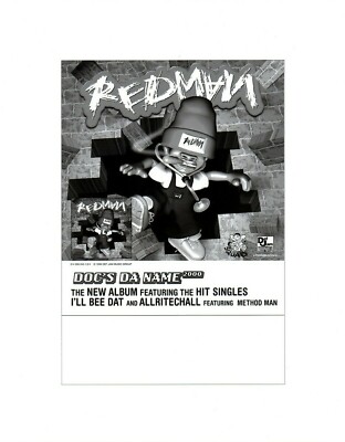 REDMAN PROMO PHOTO Doc's Da Name RAP Reggie Noble Method Man vtg 90s ...