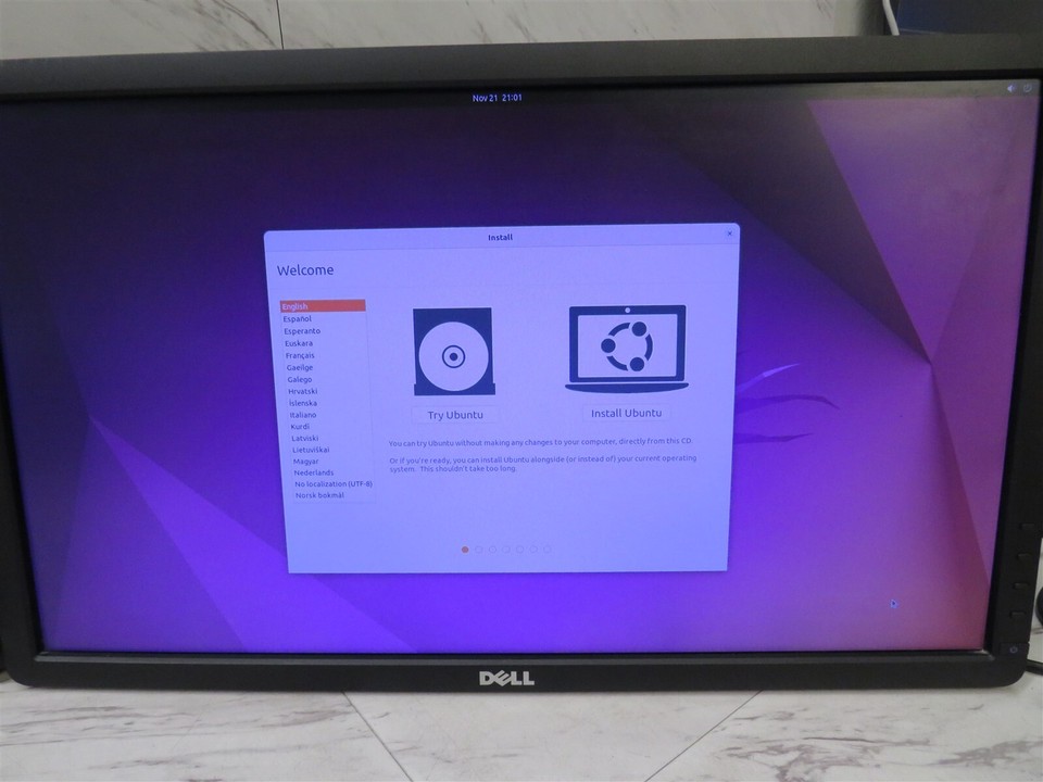 2x Dell E2213Hb Widescreen LCD Flat Panel 22" Computer Monitor w/ Power ...