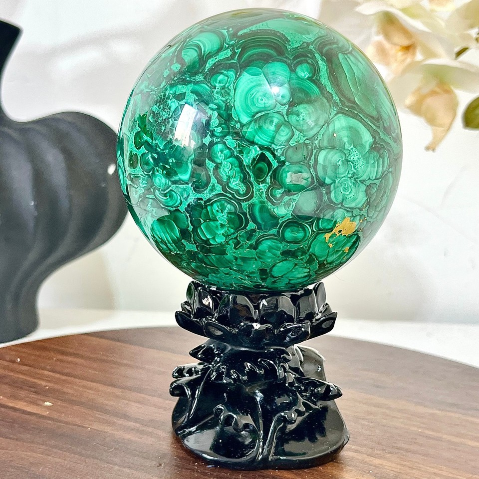 4.18LB Natural Peacock's eye Crystal Polishing Stone ball Healing | eBay