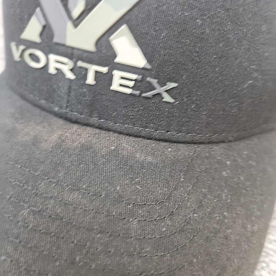 VORTEX Logo Meshes Snap Back Baseball Cap Black Hat One Size Fits Most ...