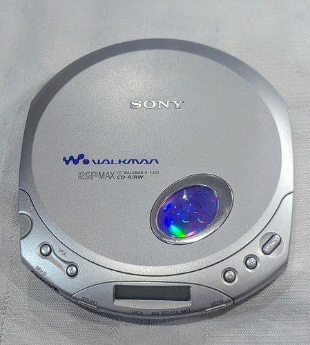 SONY CD Walkman D-E350 ESP MAX Portable CD-R/RW Player TESTED and WORKS ...