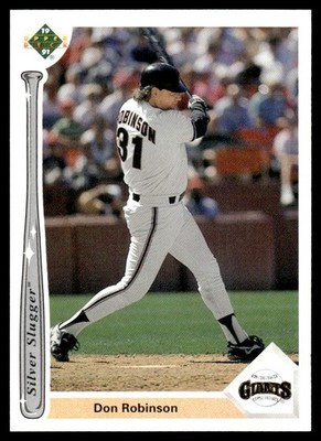 1991 Upper Deck Silver Sluggers Don Robinson San Francisco Giants #SS16 ...