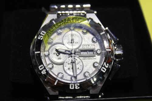 Invicta Reserve Excursion Automatic Chronograph 45206 Silver Valjoux ...