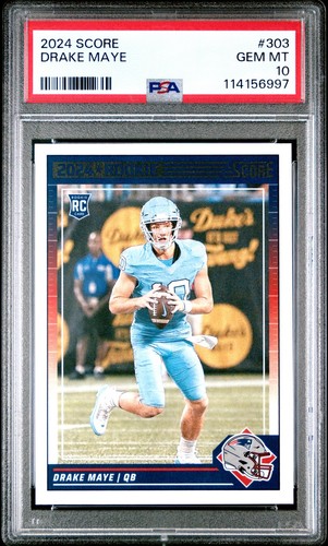 2024 PANINI SCORE #303 DRAKE MAYE ROOKIE RC PSA 10 | eBay