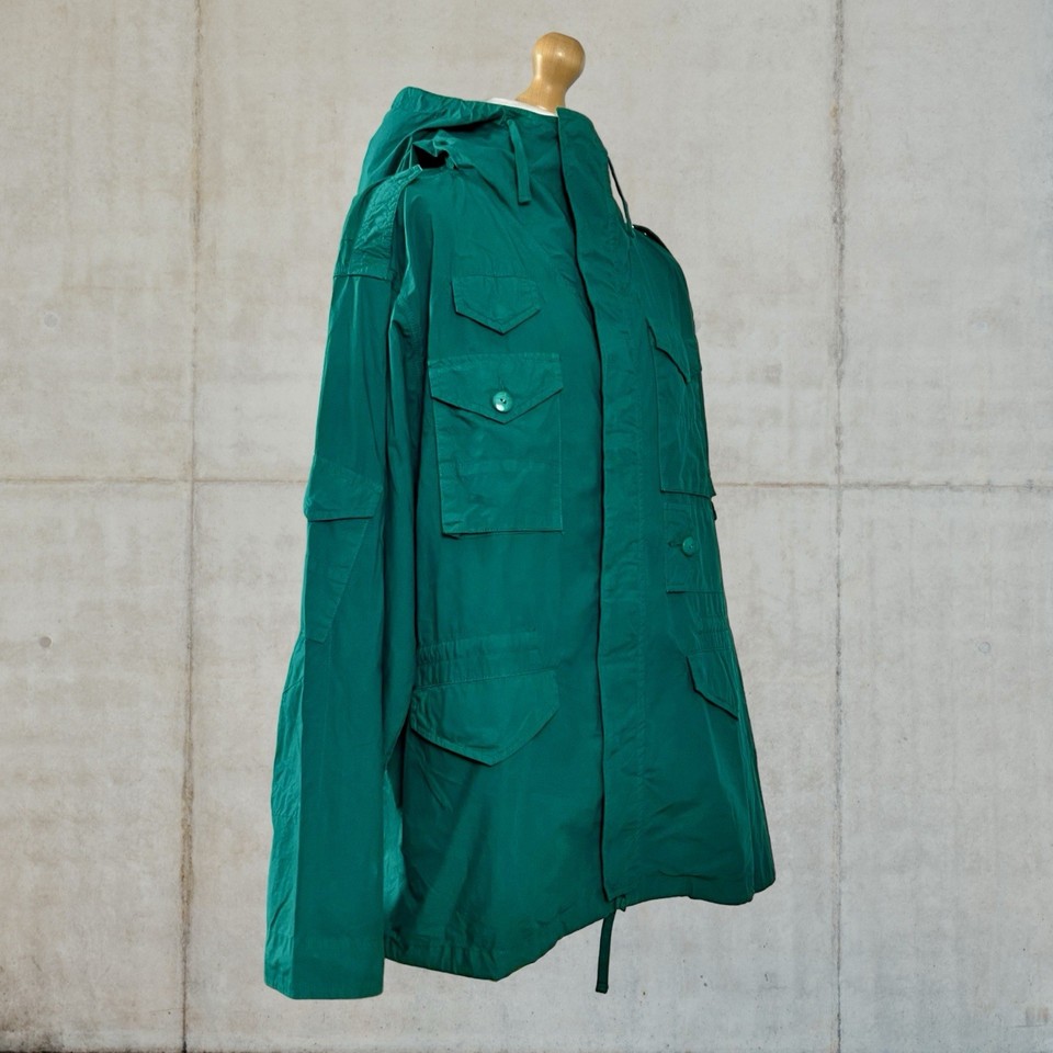 Pretty Green White Label 01 Garment Dyed 9 Pocket M65 Overhead Smock ...