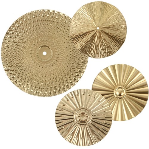 4 Pcs Metal Disc Decorative Wall Discs House Decorations Living Room ...