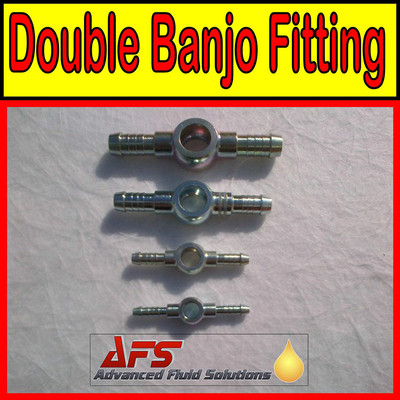Metric BANJO x TWO Hose Tail Fitting - Diesel Petrol Oil Tube Pipe ...