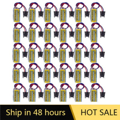 30PCS MR-BAT ER17330V A6BAT 1700mah Size 2/3A PLC Battery for FANUC CNC ...