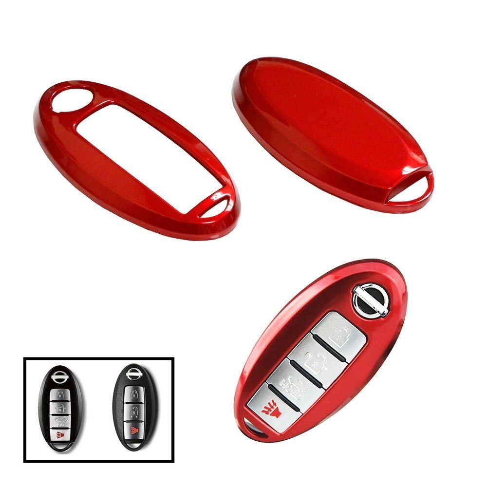 Exact Fit Gloss Red Smart Key Fob Shell For Nissan Armada Rogue GT-R ...