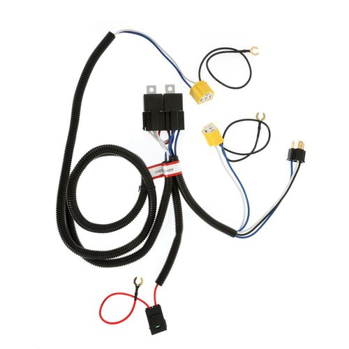 H4 LED Headlight Wiring Relay Harness Negative Switch Fused Kit For ...