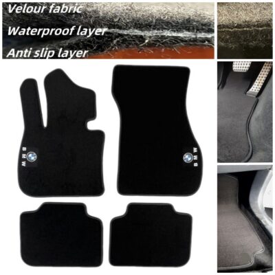 BMW X1 X2 X3 X4 Velour Car Floor Mat Liner Rug Pad Carpet Waterproof ...