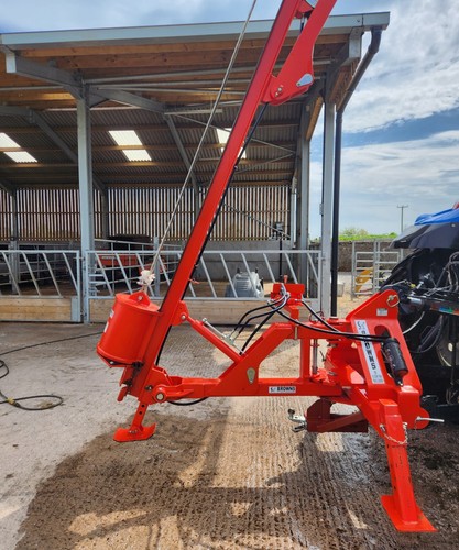 Browns giraffe post knocker 3 point linkage. Manual swive | eBay