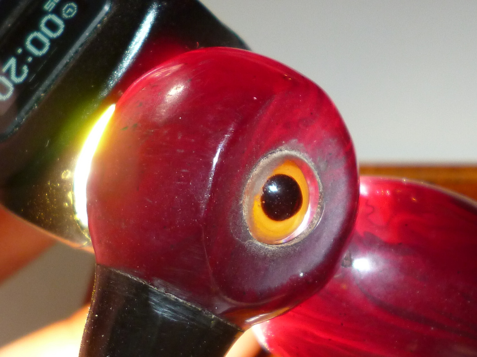 VINTAGE HENRY HOWELL YZ ROSEWOOD CHERRY AMBER FATURAN BAKELITE BIRD ...