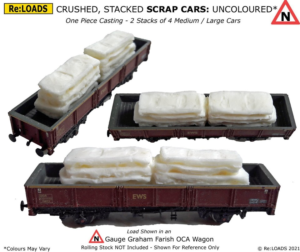 N Scale SCRAP CARS N Scale Vehicles Model Railroad Loads for Model ...