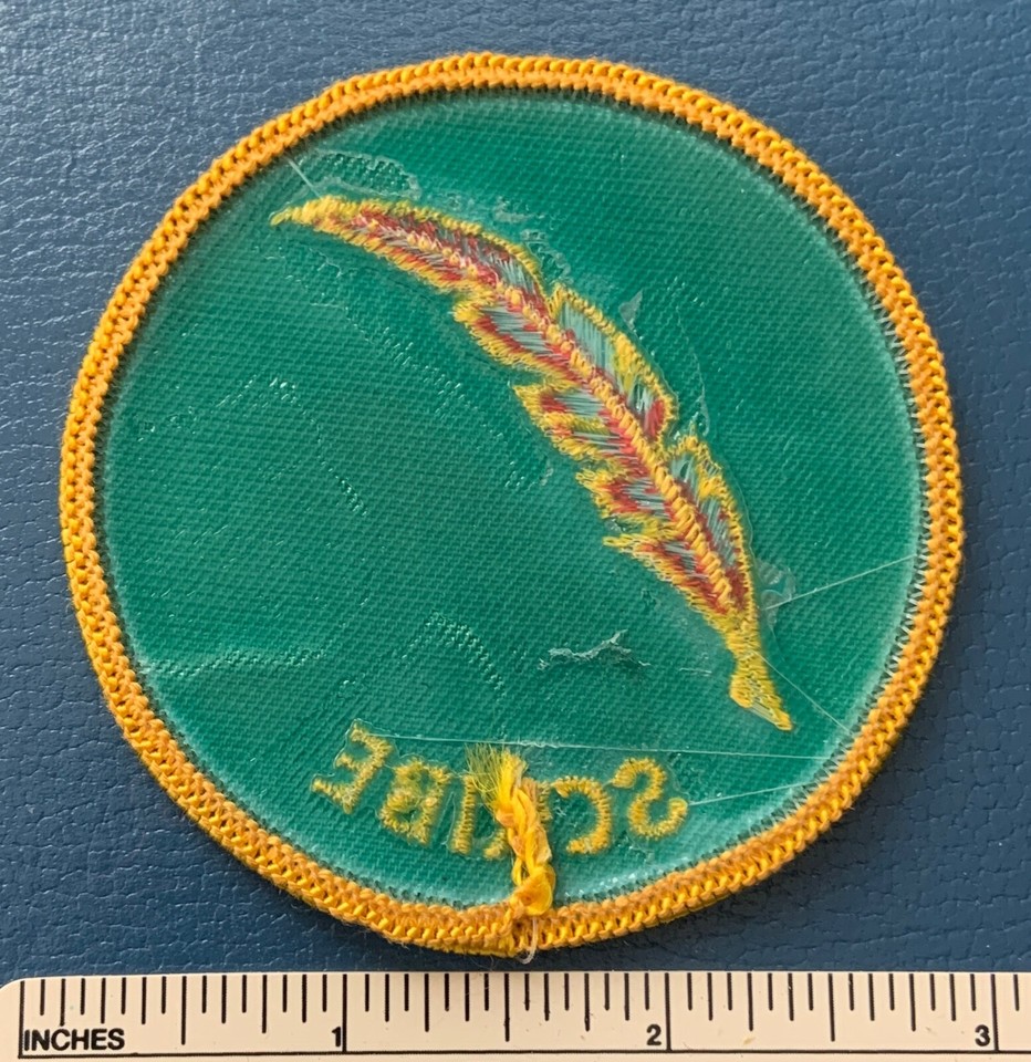 Vintage 1970s SCRIBE Boy Scout Position PATCH BSA Shirt Uniform Badge ...