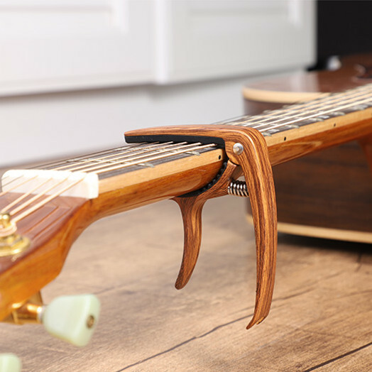 Guitar Capo Aluminum Alloy Grip Quick Change Clamp Key Acoustic Tone ...