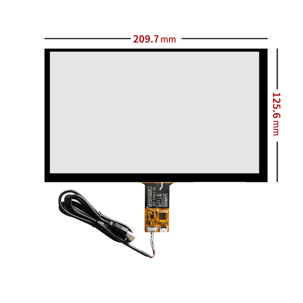 210*126mm 209x125mm Capacitive Touch Screen + USB Cable Plug and Play 9 ...