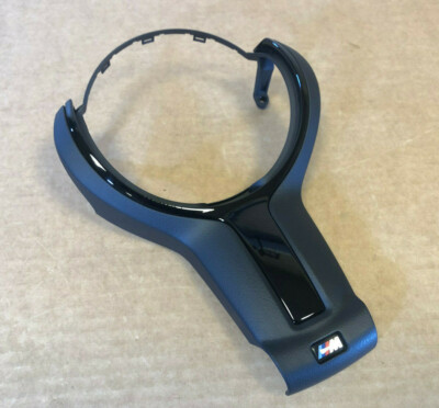 BMW 1 2 3 4 5 6 F-series GENUINE M Steering Wheel Cover BLACK trim ...