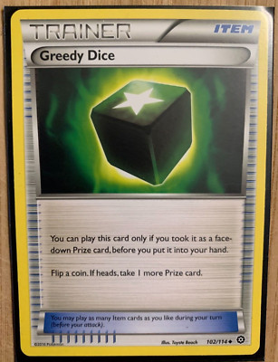 Pokémon TCG Greedy Dice Steam Siege 102/114 Regular Uncommon NM | eBay