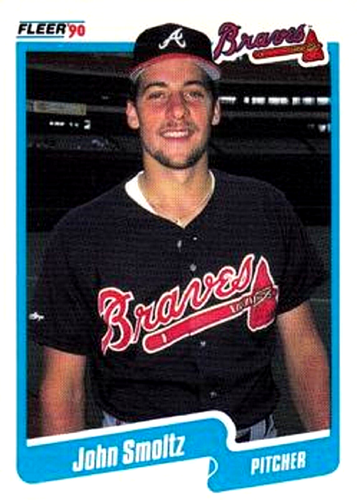1990 Fleer #595 John Smoltz Period After U.S.A. Atlanta Braves HOF | eBay