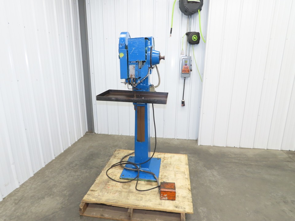 Chicago Rivet Machine 912 Riveter Self Feed 12" Throat 115V 1Ph 3/16" x ...