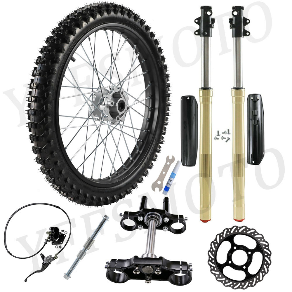 15mm 1.6x19'' Wheels Tire Rim Front Fork Triple Tree Clamp 150cc 160cc ...