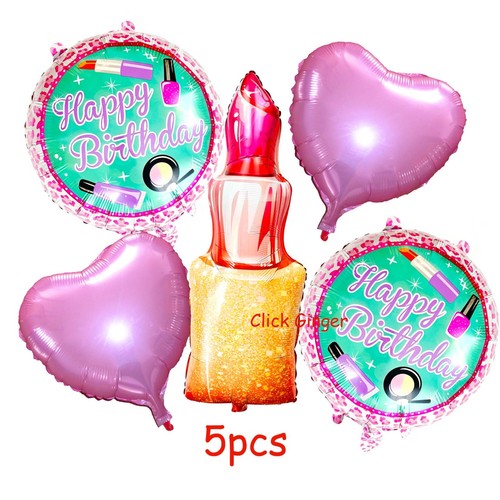 Lipstick Foil Balloon (5pcs) Sweet 16 21st 18th 13th Teenage Tween ...