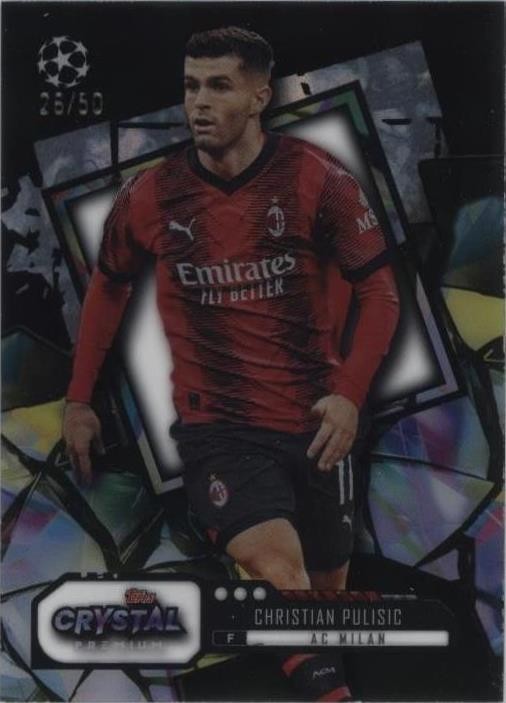 2023-24 Topps Crystal Premium Ucl - Christian Pulisic #69 Black Crystal ...