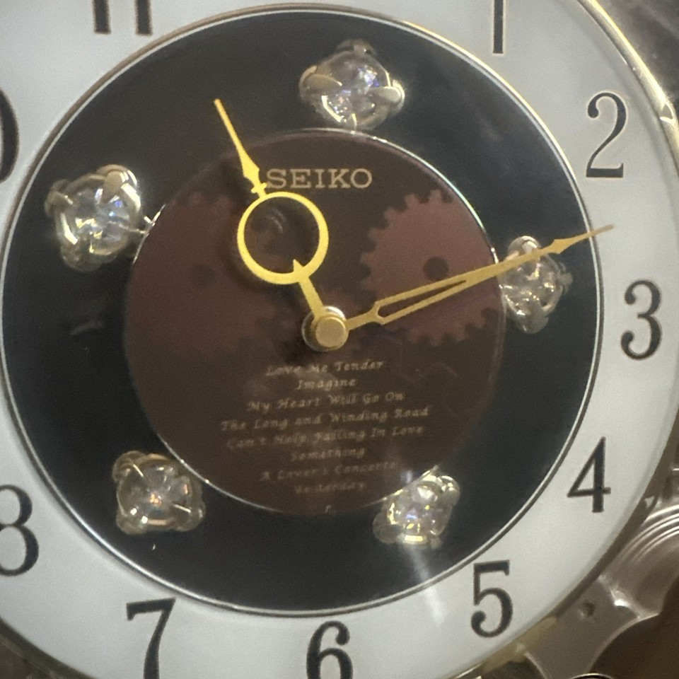 Seiko Melodies in Motion Wall Clock Plays Beatles Songs Hi-Fi Musical ...