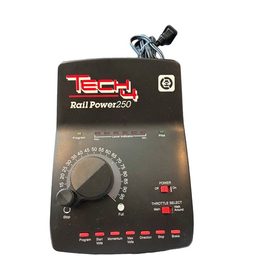 Preowned MRC Tech 4 Railpower 250 Model Train Transformer DC HO N Scale ...