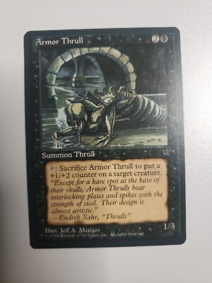 Magic the Gathering MTG Armor Thrull Version A Black Creature Card | eBay