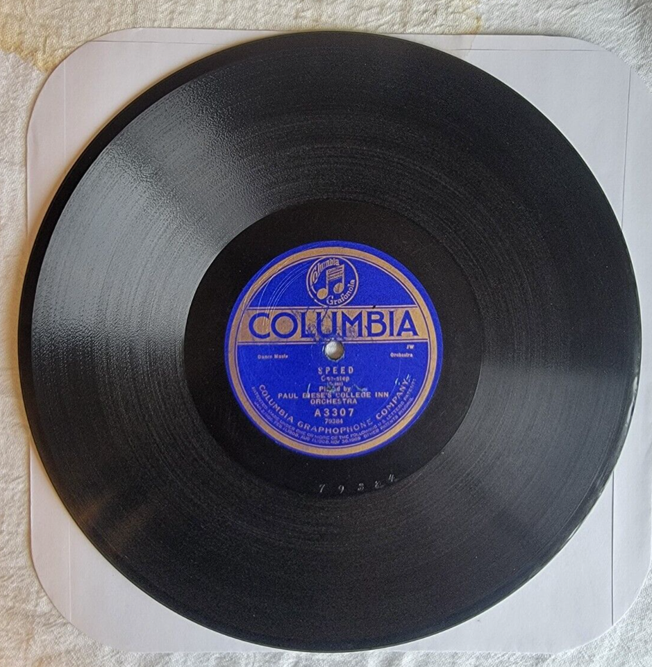 Columbia A3307 Get Up/Speed by Paul Biese's College Inn Orchestra 10 ...